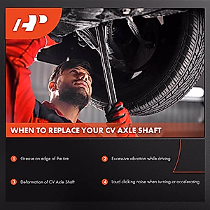 A-Premium CV Axle Shaft Assembly Compatible with Kia Sedona 2002 2003 2004 2005 V6 3.5L, Front Right Passenger Side, Replace# 1700-197722