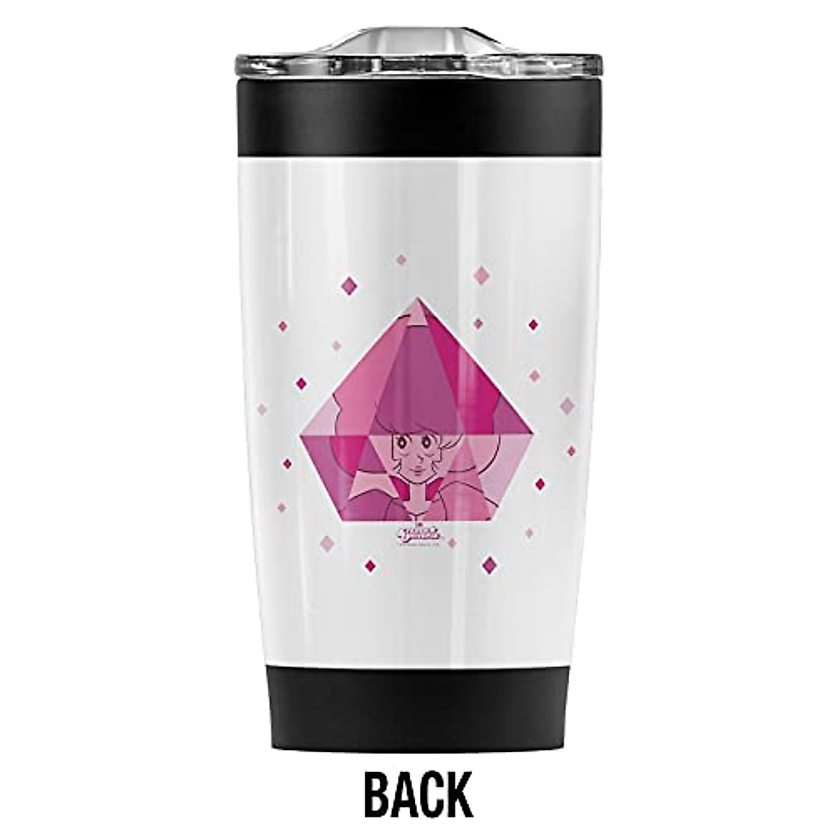 Logovision Steven Universe Pink In Diamond Stainless Steel Tumbler 20 oz Coffee Travel Mug/Cup, Vacuum Insulated & Double Wall with Leakproof Sliding Lid | Great for Hot Drinks and Cold Beverages