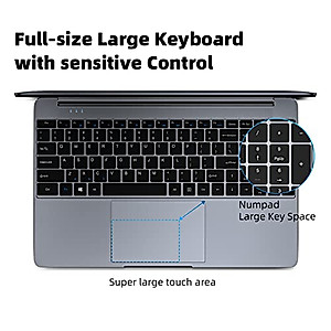 SGIN Laptop 15.6 Inch 12GB DDR4 512GB SSD, Windows 11 Laptops with Intel Celeron N5095, FHD 1920x1080, Dual Band WiFi, 2xUSB 3.0, Up to 2.9Ghz, Bluetooth 4.2, Supports 512GB TF Card Expansion, Gray
