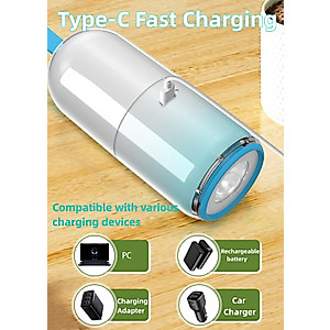 Yaindhi LED Flashlights -Camping Lantern Rechargeable Mini Camping Flashlights with 5 Modes, Powerful and Bright for Outdoor Use Power Outages, Hiking, Hurricane, Emergency, Home