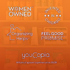 YouCopia TeaStand Tea Bag Organizer with Clear Removable Bins, Cabinet or Pantry Storage Caddy, 120-Bag