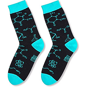 sockfun Chemistry Socks Chemistry Gifts for Men Science Socks Science Gifts for Teens, Gifts for Science Lovers Gifts for Scientists Science Stocking Stuffers