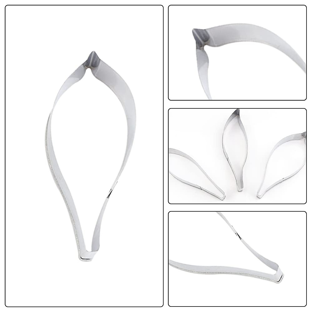 YuanYouTong Flower Petal Cutter 6 Pcs Stainless Steel Flower Cookie Cutters Cookie Decorating Kit Baking Cookie Molds for DIY Cake Tools