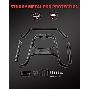 A & UTV PRO Front Low Profile Bumper for 2019-2023 Polaris RZR 1000 XP/XP 4/ XP Turbo/Trail, Heavy Duty Steel Tube Desert Brush Guard UV Resistant Protector Accessories, Replace OEM # 2884019-458