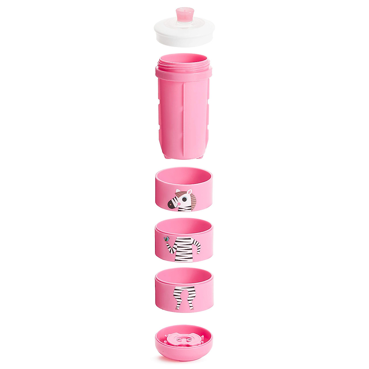 Munchkin® Twisty™ Mix & Match Animals Bite Proof Sippy Cup, 9 Ounce, Pink