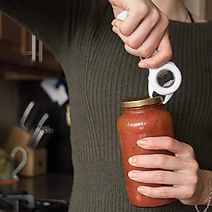 Bottle Opener - 5 in 1 Multi Function Can Opener - Arthritis Jar Openers Get Lids Off Easily for Kids Kitchen Gift