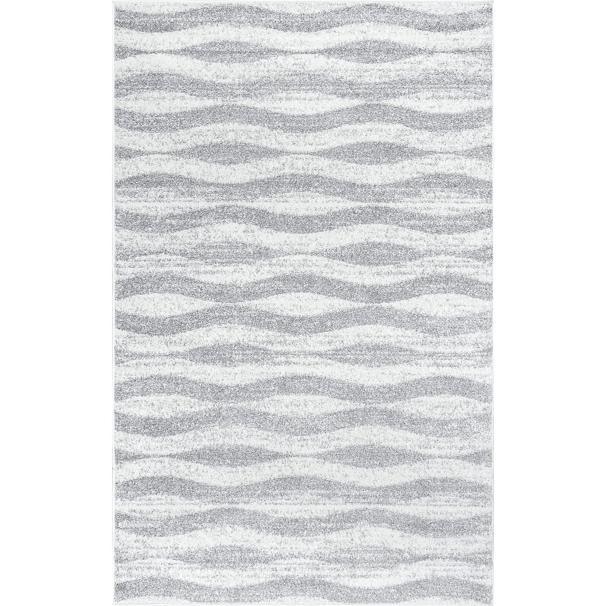 nuLOOM 7' x 9' Performance Indoor Area Rug, Non-Shed, Power Loomed High-Traffic Area Rug for Living Room, Bedroom, Home, Tristan Grey