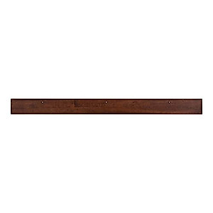 Kate and Laurel Levie Modern Floating Wall Shelf Picture Frame Holder Ledge, Dark Walnut Brown