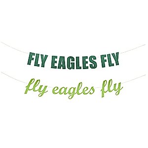 Fly Eagles Fly banner - Football Party, Game Day Decor, Superbowl Party, Eagles Party Hanging letter sign (Customizable)