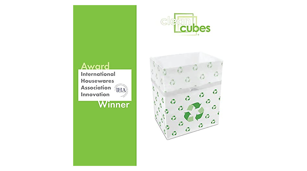 Clean Cubes: Disposable 13-Gallon Recycle & Trash Cans