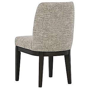 Signature Design by Ashley Burkhaus Dining UPH Side Chair (2/CN), 21"W x 24"D x 36"H, Dark Brown
