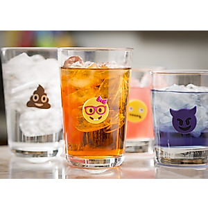 Emoji Charms with Suction 12 Pack, Perfect Markers for Everything from Wine Glass to Red Cups! Lifetime (Multi-Color)