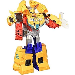 Transformers Toys Cyberverse Spark Armor Ark Power Optimus Prime Action Figure - Combines with Ark Power Vehicle to Power Up - for Kids Ages 6 & Up, 12"