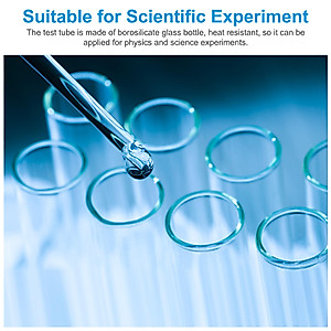 PATIKIL 25ml Test Tubes, 30pcs 3.94x0.79in Glass Clear Flat Bottom Test Tube Containers with Cork Stopper for Bead Party Candy Bath Salt Storage Scientific Experiment Plant Propagation