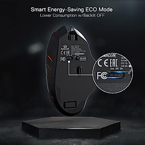 Redragon M690 PRO Wireless Gaming Mouse, 8000 DPI Wired/Wireless Gamer Mouse w/Rapid Fire Key, 8 Macro Buttons, Ergonomic Design for PC/Mac/Laptop