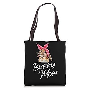 Lop Eared Bunny Rabbit Mom Drawing Art Tote Bag