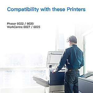 LxTek Remanufactured Toner Cartridge Replacement for Xerox WorkCentre 6027 6025, Phaser 6022 6020 (1 Black 106R02759, 1 Cyan 106R02756, 1 Magenta 106R02757, 1 Yellow 106R02758, 4 Pack)