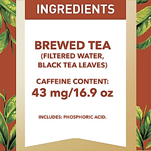 Gold Peak Tea, Unsweet Tea, 16.9 fl oz, 6 Pack