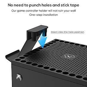 Dust Cover Controller Holder for Xbox Series X Console, Holder Stand Mount Accessories for Xbox Series X Controller and Gaming Headsets