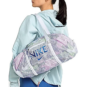 Nike Serena Williams Design Crew DV9251-100 Stash Duffel Bag (21L) (White/Action Grape/Black)