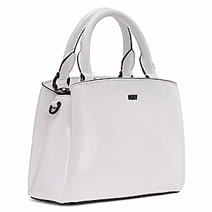 DKNY Paige Small Satchel, Optic White