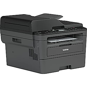 Brother DCP-L25 Series Monochrome All-in-One Laser Printer for Home Office, Print, Scan, Copy, Wireless, 2400 x 600 dpi, 36 ppm, Automatic Duplex Printing, Bundle with MTC Printer Cable