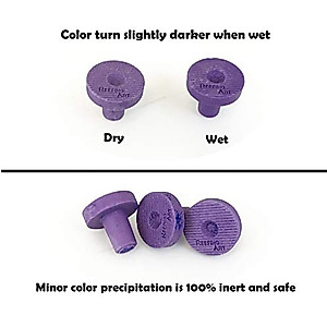 Reefing Art Ceramic Coralline Purple Coral Frag Plugs 30 Pack Tiles for SPS