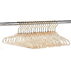 Concepts 20 Pack Premium Heavy Duty Glitter Accrylic Baby Hangers-Elegant for Baby Nursery Space-Saving Non-SlipClothes Hangers with Chrome Hook