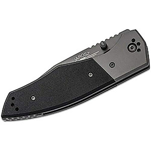 KA-BAR 3086 Jarosz Beartooth Gray Pocket Clip, Straight Edge