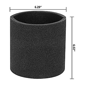 3 Pack 90585 Foam Sleeve VF2001 Foam Replacements Filters Compatible with Most Shop-Vac Wet/Dry Vacuum Cleaners 5 Gallon and Above, Vacmaster & Genie Shop Vacuum Cleaner, Replace Parts # 9058500
