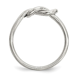 IceCarats 925 Sterling Silver Love Knot Ring Size 7