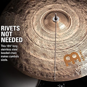 Meinl Cymbal Bacon - Cymbal Sizzler for Rides, Crashes, Chinas, and Effect Cymbals with No Rivets Required (BACON)