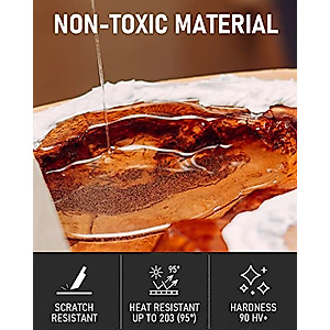 INCLY 64OZ Crystal Clear Epoxy Resin Kit, High Gloss & Bubbles Free Resin Supplies For Coating and Casting, Table Top, Countertop, River Table, Wood, Jewelry Making, Mold, Art Craft, Self Leveling 1:1