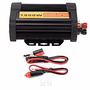 Car 1500W 12V DC to 110V AC 1500W Car Auto Voltage TransCompatible withmer Inverter Converter Car Charge