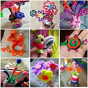 Pipe Cleaners- 400pcs Chenille Stems Pipe Cleaners Craft Supplies for DIY Art Craft Decorations Arts and Crafts for Kids, Crafts, Craft Supplies, Art Supplies (Green)