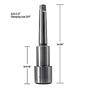 Industrial Tools Annular Cutter Arbor, Fauge Annular Cutter Arbor with Morse Taper MT2 for 3/4 Inch Weldon Shank Annular Cutters Extension on Drill Press