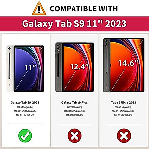 BFSEROBJ for Samsung Galaxy Tab S9 Case 360 Rotating Degree Stand Lightweight Protective Smart Cover with Auto Wake/Sleep Tablet Case for Samsung Galaxy Tab S9 5G 11 inch 2023 - Fire Skull