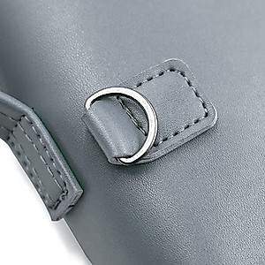 VALITY Vegan Leather Briefcase Laptop Messenger Travel Office Computer Bag 15.6 Inch for Men and Woman (Space Grey)