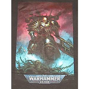 Warhammer 40000 Chaos Warriors Men's Black Graphic Tee-XXL