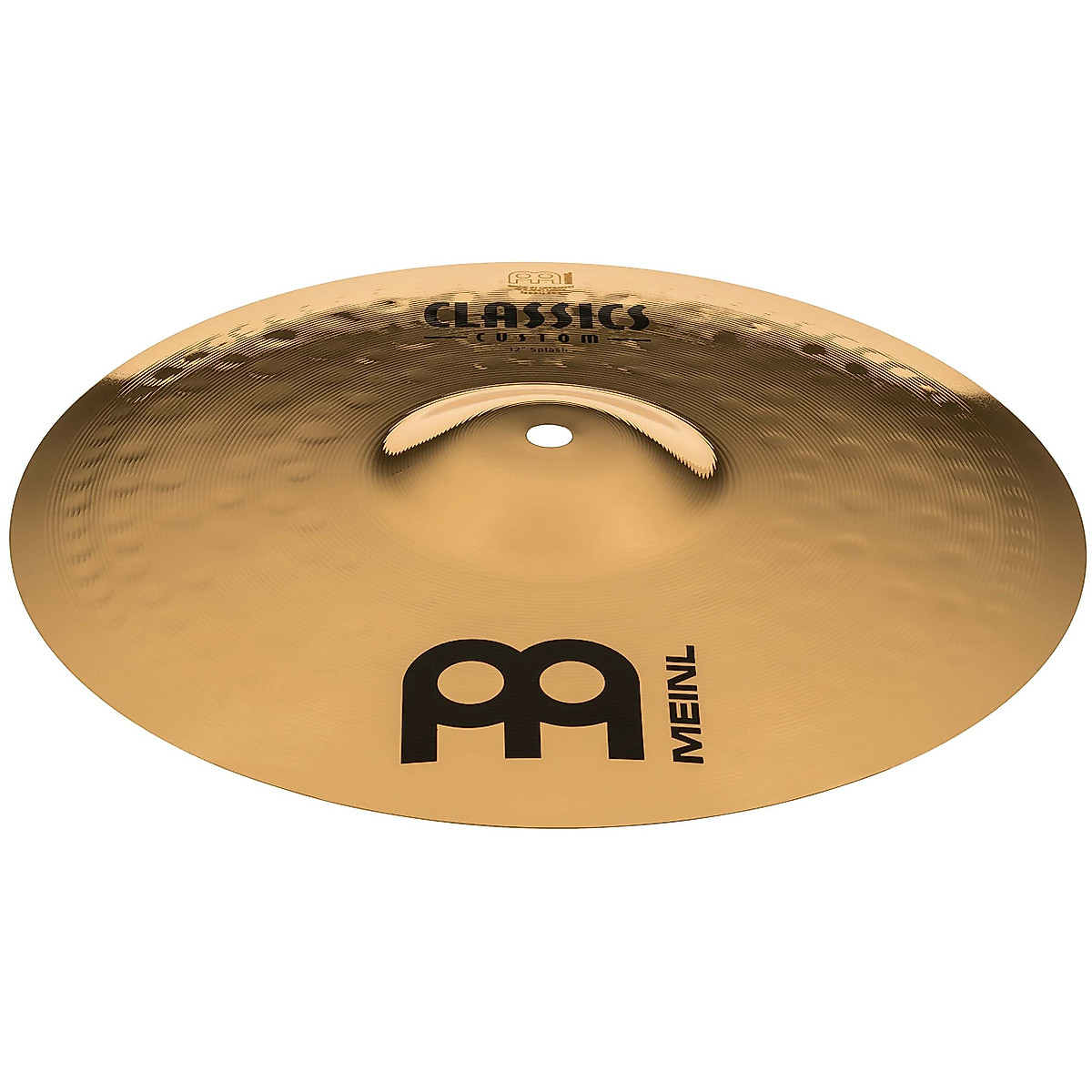 Meinl 12" Splash Cymbal - Classics Custom Brilliant - Made In Germany, 2-YEAR WARRANTY (CC12S-B)