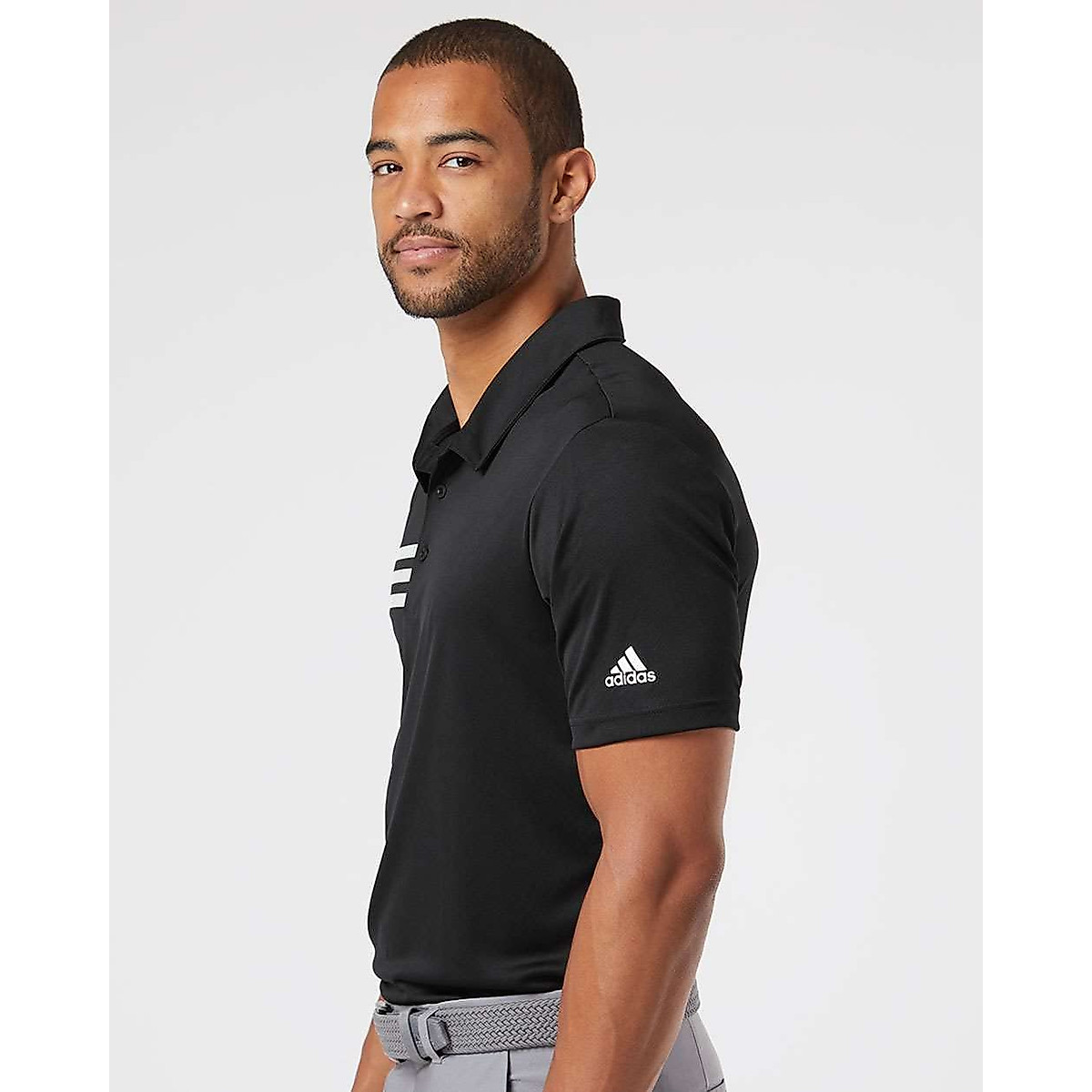 Adidas 3-Stripes Chest Sport Shirt M Grey Five/ Black
