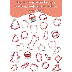 3Pcs Fluted Round Cookie Cutters 2" 2.6" 3", Heavy Duty Food-Grade Stainless Steel, Biscuit Cutter, Mini Cookie Cutters, Cookie Cutters for Baking, Unique Design with Protective Red Top PVC