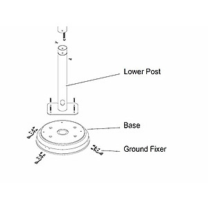 Hiland NG-WSS Tall Natural Gas Patio Heater, 41,000 BTU, 33" Heat Shield, Built In Ground Fixtures, Stainless Steel, Silver