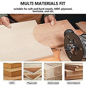 SpeTool 1/4 Inch Shank 1-1/4" Cutting Diameter Spoilboard Surfacing Router Bit 2+2 Inserts Cutter Planing Bit Flycutter Leveler Slab Flattening Router Bit Woodworking Milling Cutter