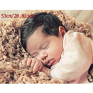 D&J DON&JUDY Hand Crochet Round Blanket with Fringe Newborn Photography Props