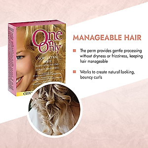 One 'n Only Acid Extra Body Perm with Argan Oil for Bouncy Curls, Leaves Hair Manageable, Firm and Even Curls, Great for Normal, Tinted, and Frosted Hair, Processing Without Dryness or Frizziness