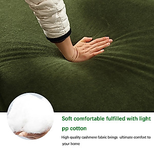 WILLIAMSPACE 129.5" Sectional Sofa Couch for Living Room with Chaise Lounge, Modular Free Combination Upholstered Floor Sofa L-Shaped 5 Seat Couch Foam Sofa for Home Office,Right-Facing (Green)