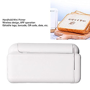 Naroote Pocket Printer, Wireless Mini Printer Multifunction Up to 10W 300 DPI Accuracy for Billboards (Cyan Cartridge (Skin Friendly))