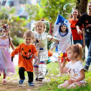 AuroTops 160pcs Halloween Mini Bubble Wands, Halloween Party Favors for Kids, Halloween-Themed Stickers Bubble Wands for Trick or Treat, Goodie Bags, Halloween Toys Gifts for Kids