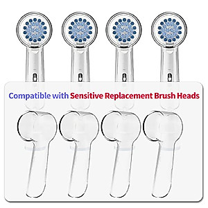 12Pcs Reusable Toothbrush Head Covers Compatible with Oral B Electric Toothbrush Heads for Better Healthy Brushing and Storage in Home and Travel